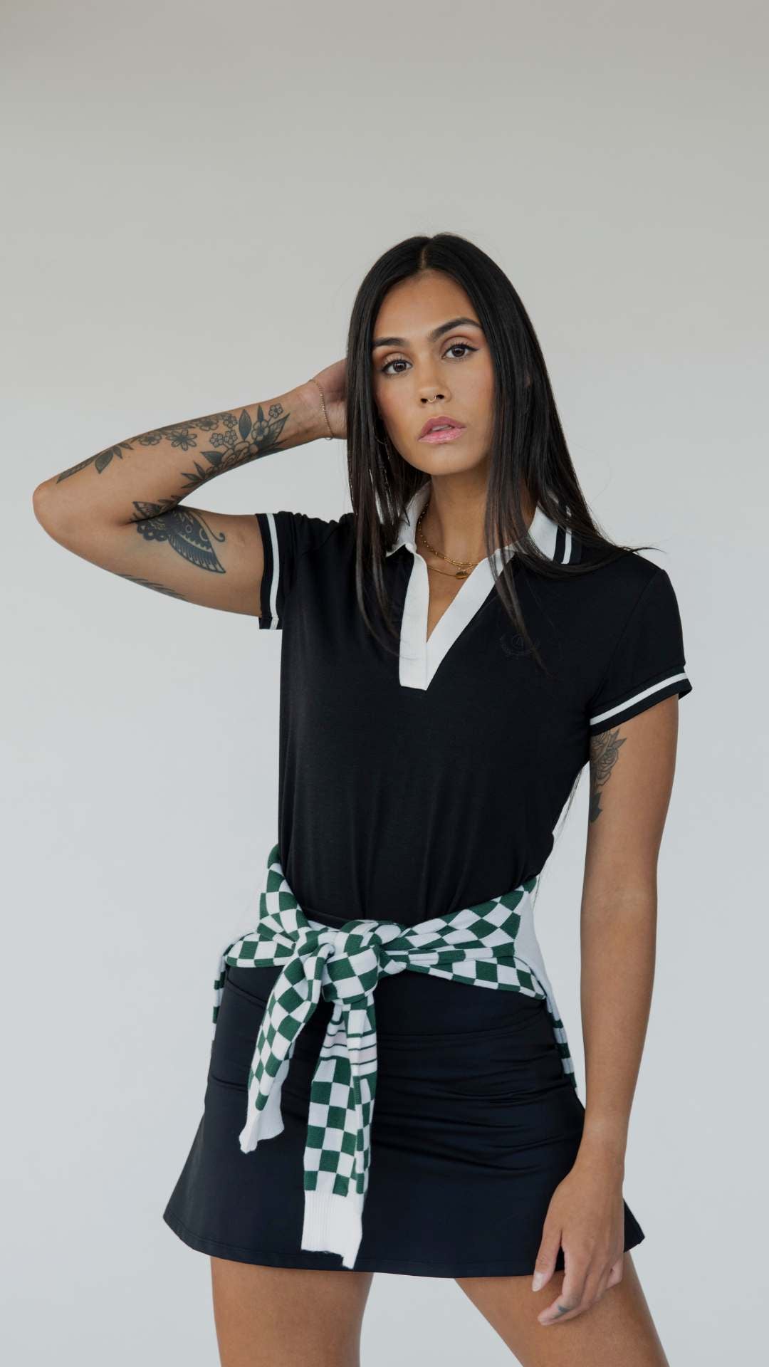 Angie Polo - Black/White – foreall.com