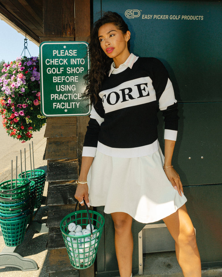 Fore Sweater - Black/White – foreall.com
