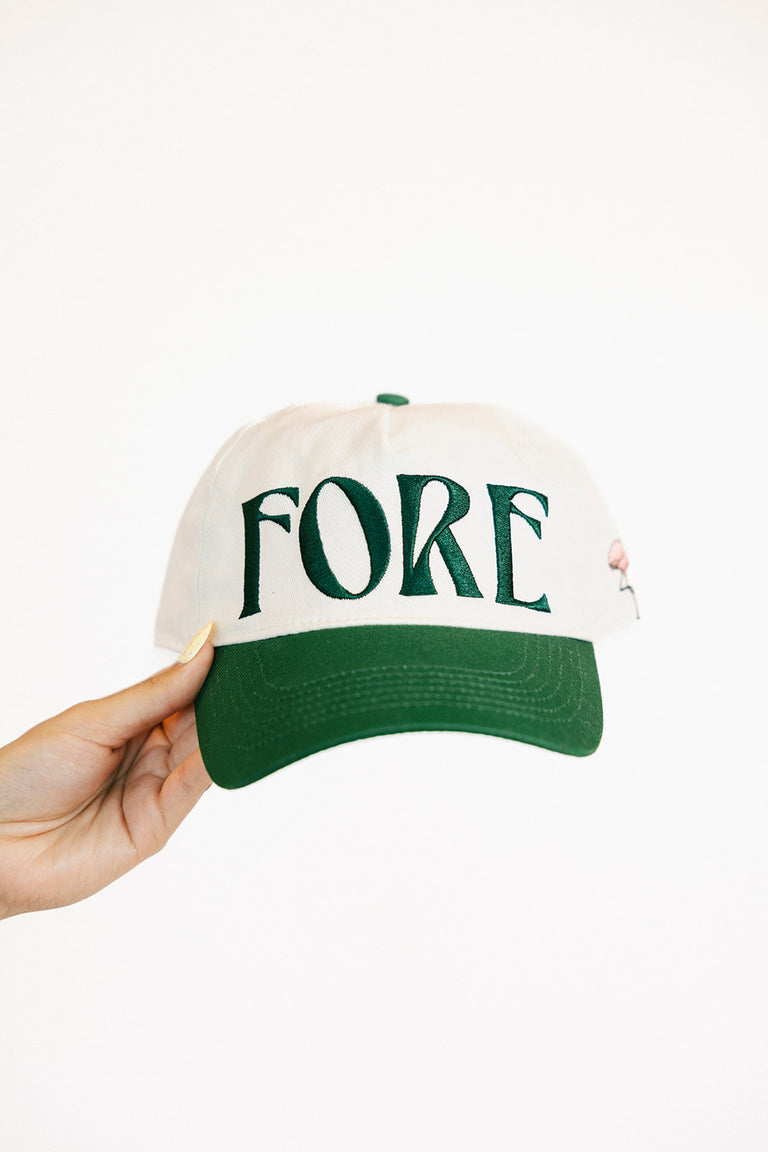Fore Hat - White/Green – foreall.com