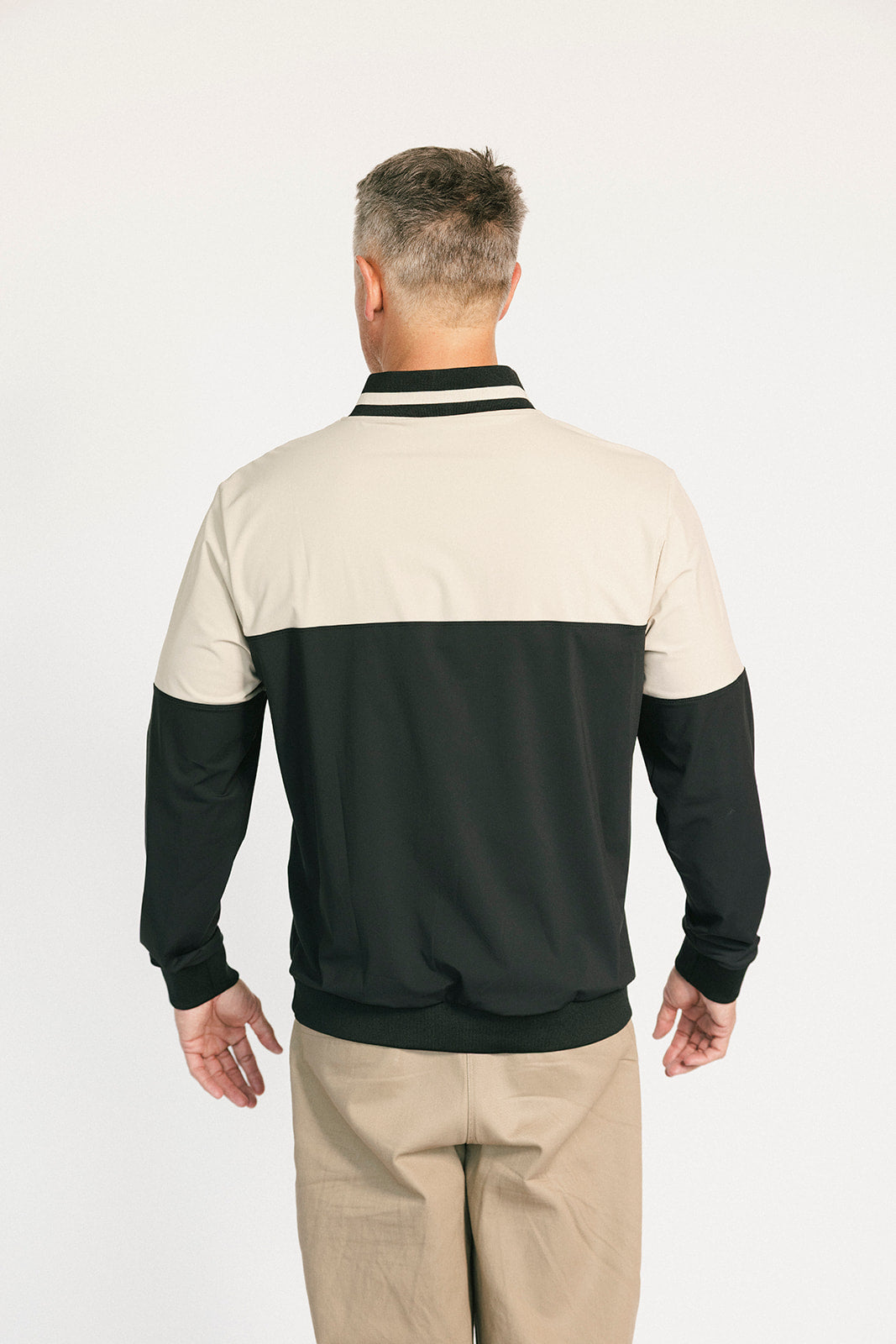 Hamilton Quarter Zip - Black/Sand – foreall.com