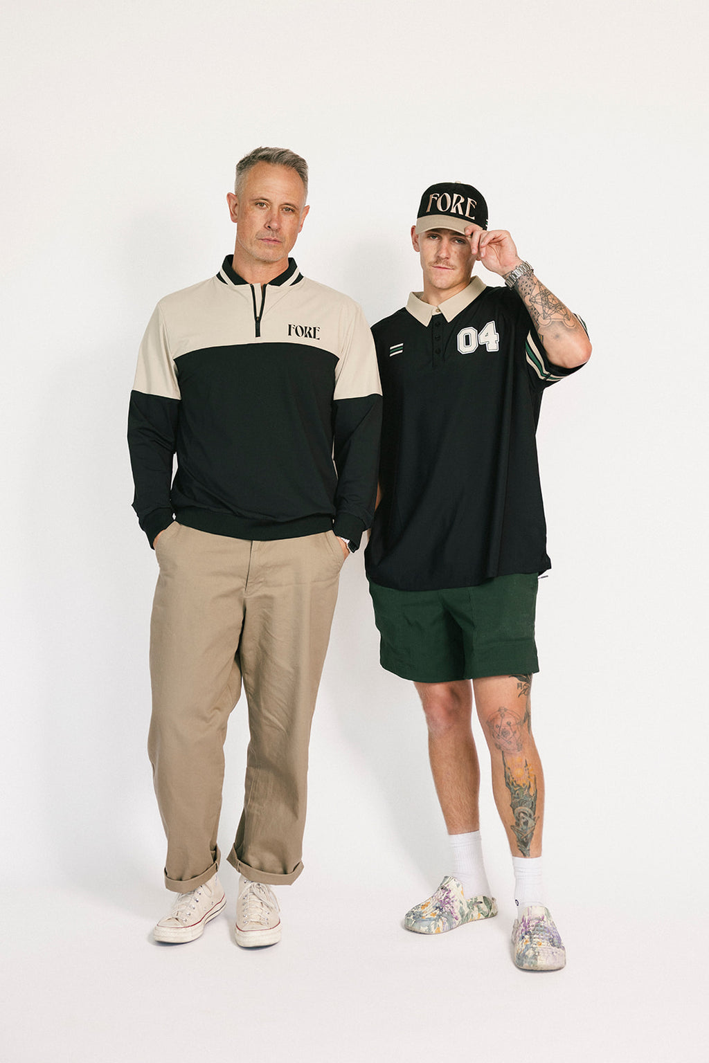 Hamilton Quarter Zip - Black/Sand – foreall.com