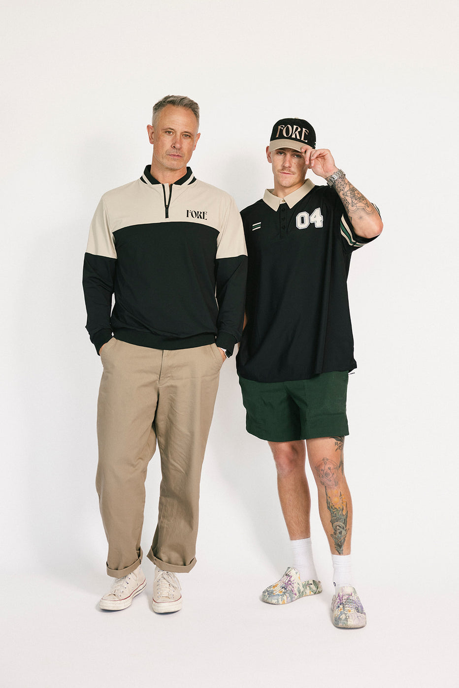 Hamilton Quarter Zip - Black/Sand – foreall.com