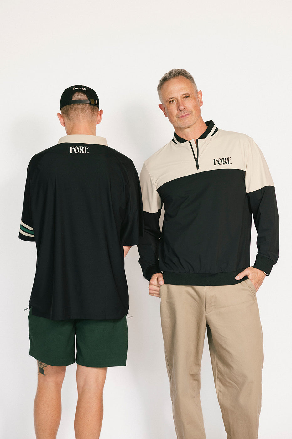 Hamilton Quarter Zip - Black/Sand – foreall.com