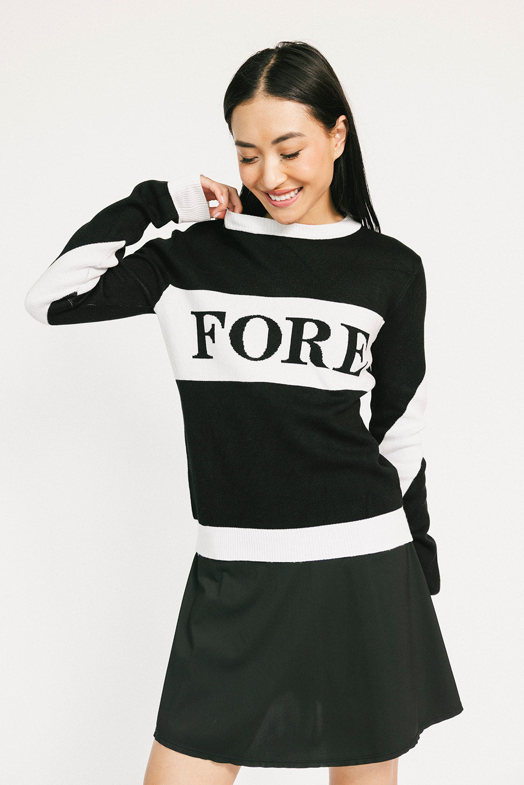 Fore Sweater - Black/White – foreall.com