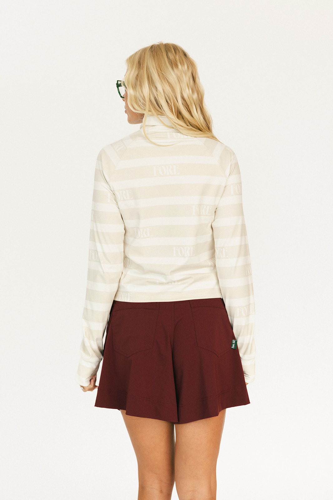 Lottie Mock Neck - Angora/White Fore – foreall.com