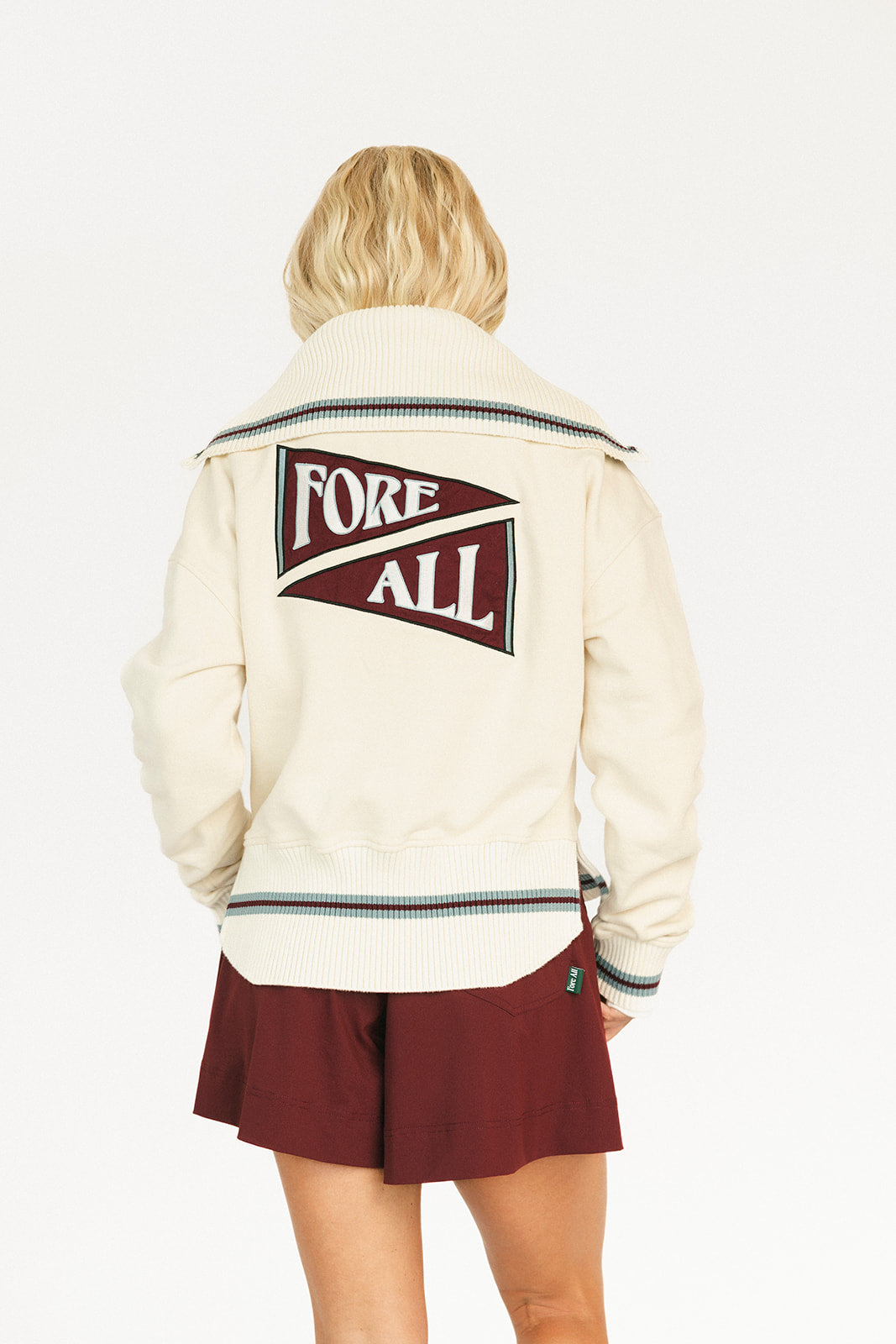 Harvard Half Zip - Angora – foreall.com