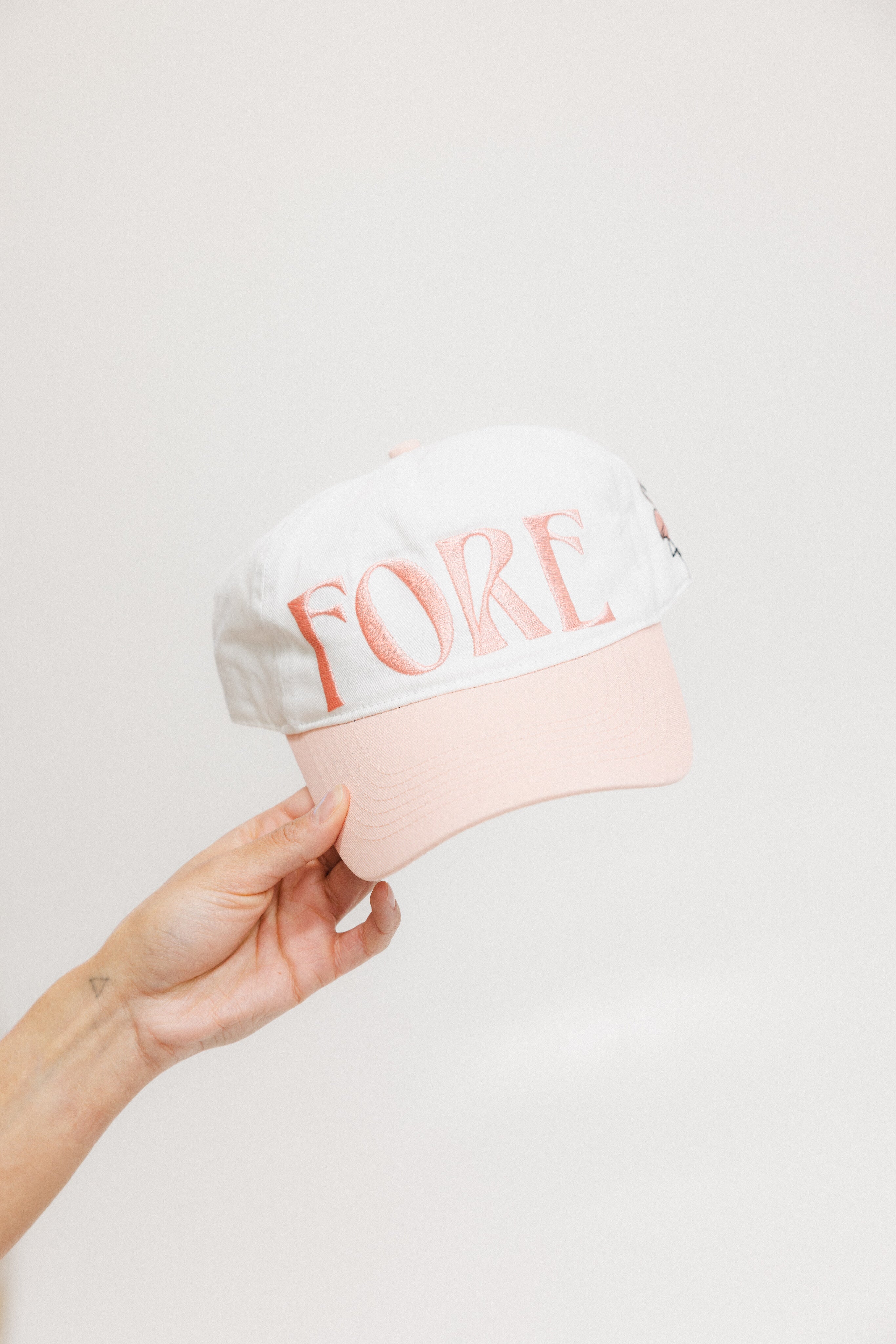 Fore Hat - White/Pink – foreall.com