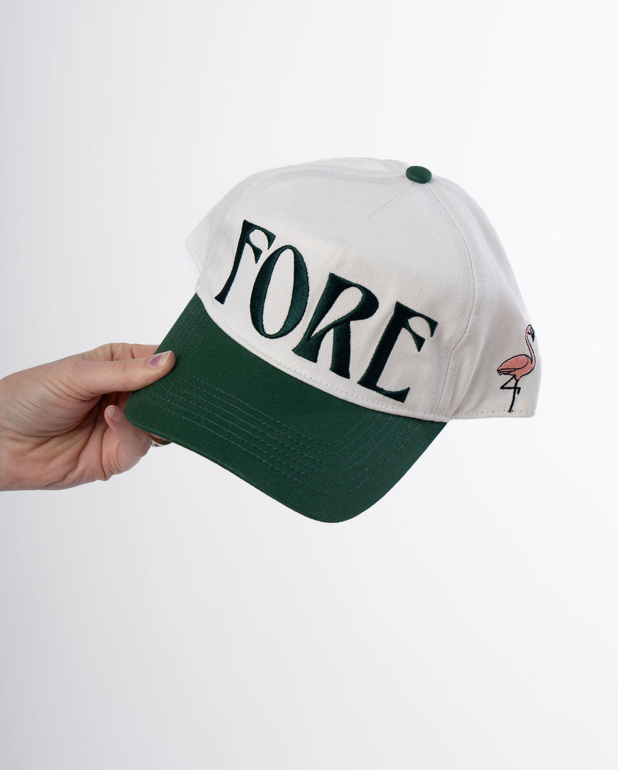 Fore Hat - White/Green – foreall.com