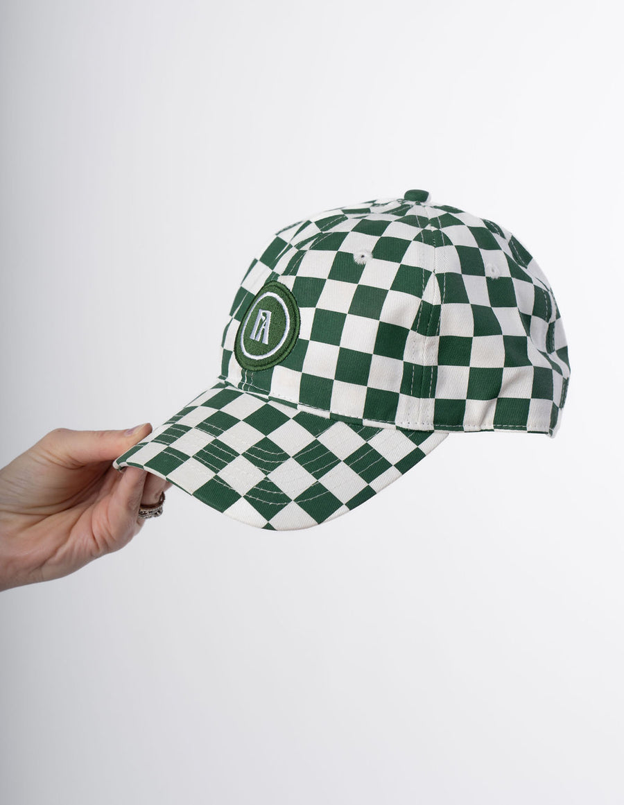 Cass Hat - Green Checkered – foreall.com
