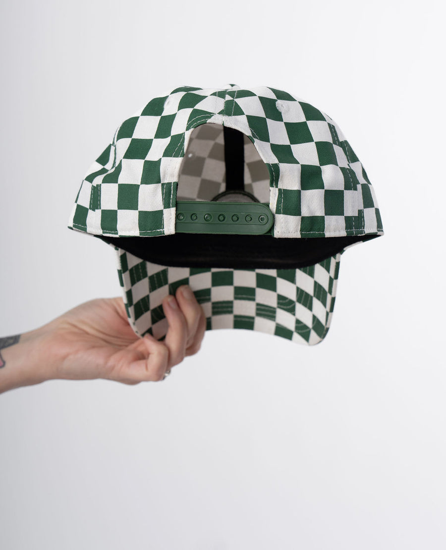 Cass Hat - Green Checkered – foreall.com