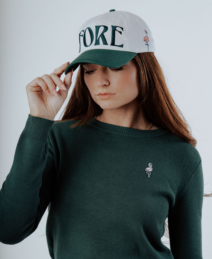 Fore Hat - White/Green – foreall.com