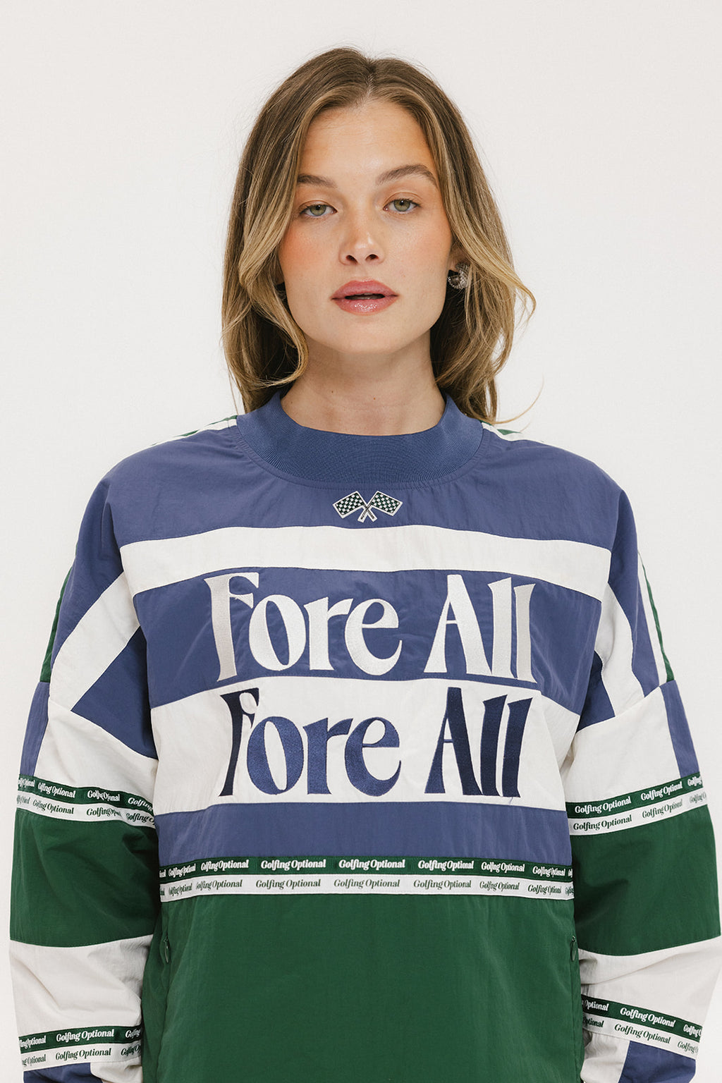 Danica Racing Shirt - Indigo/Green – foreall.com