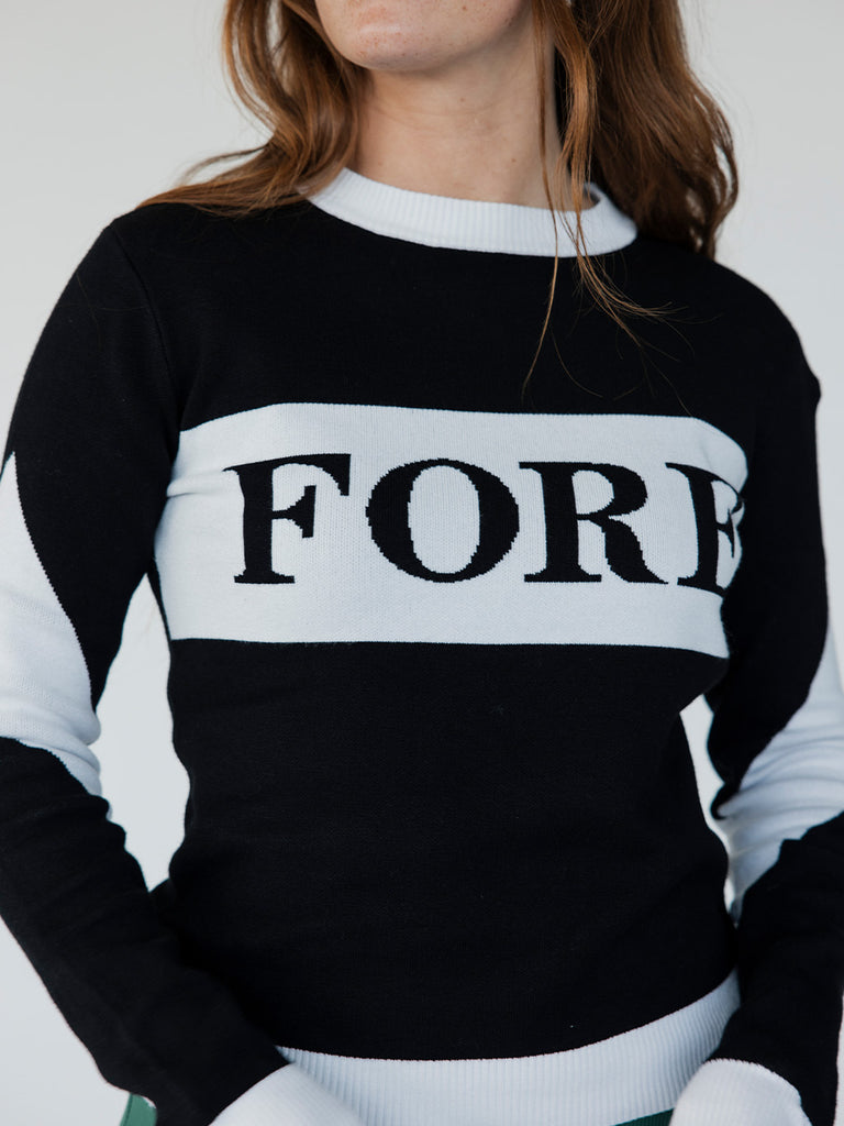 Fore Sweater - Black/White – foreall.com