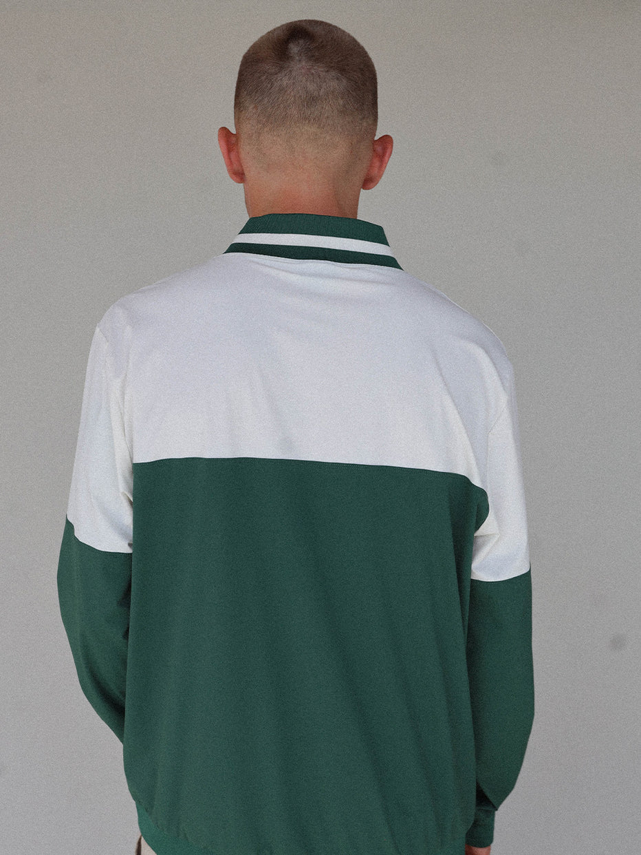 Hamilton Quarter Zip - Green/White – foreall.com