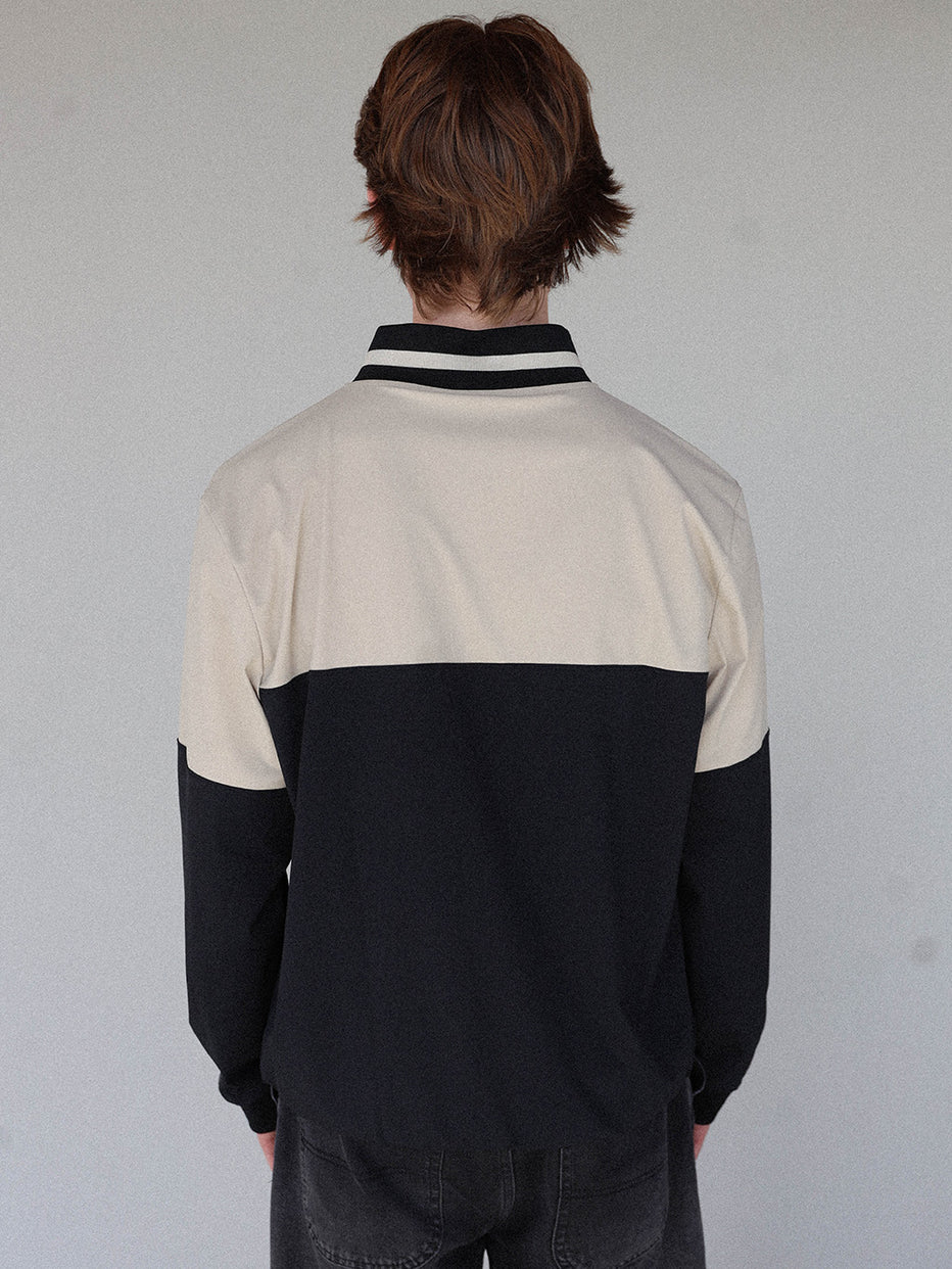 Hamilton Quarter Zip - Black/Sand – foreall.com